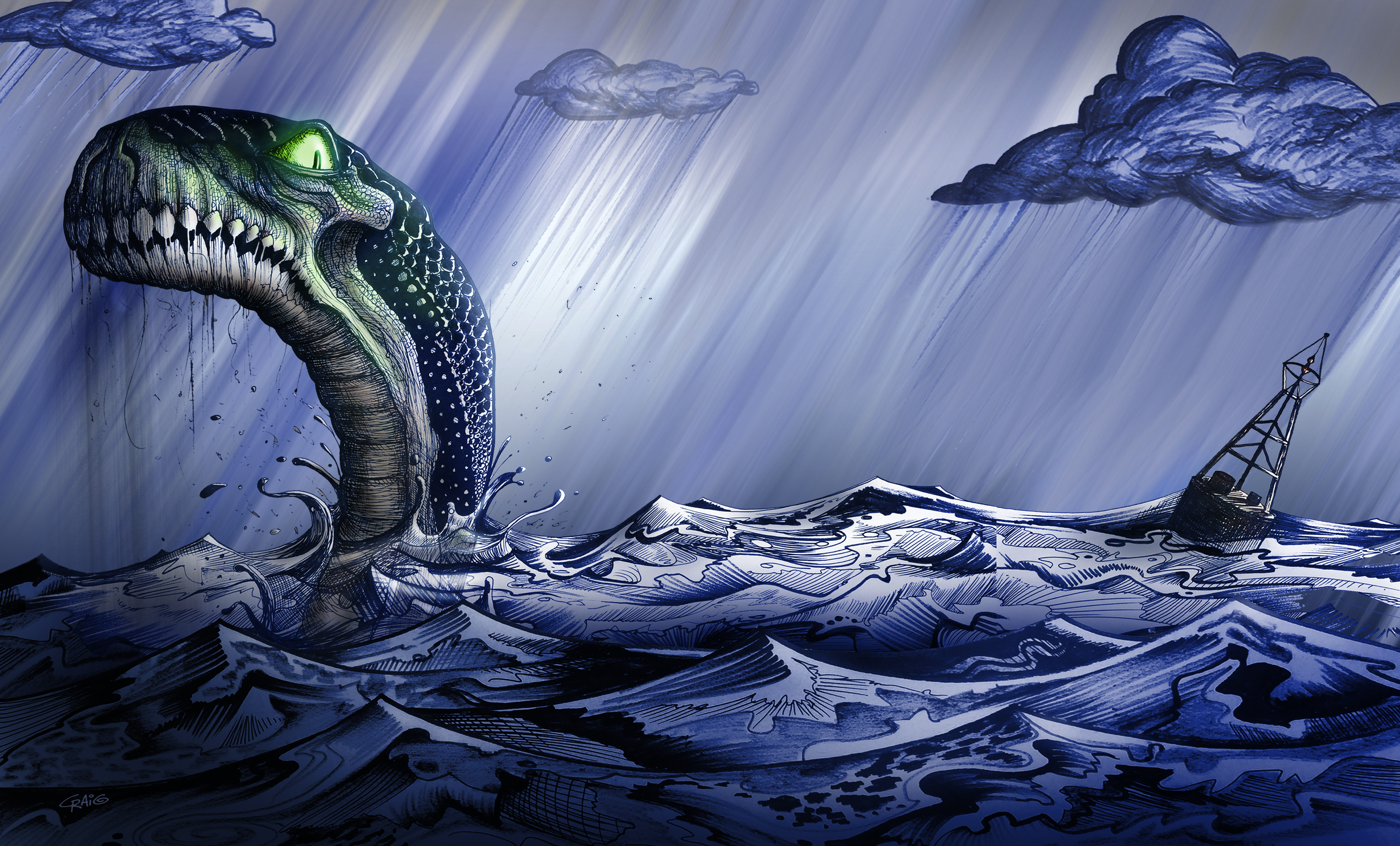 Illustration - Craig Mcinnis Artist Palm Beach