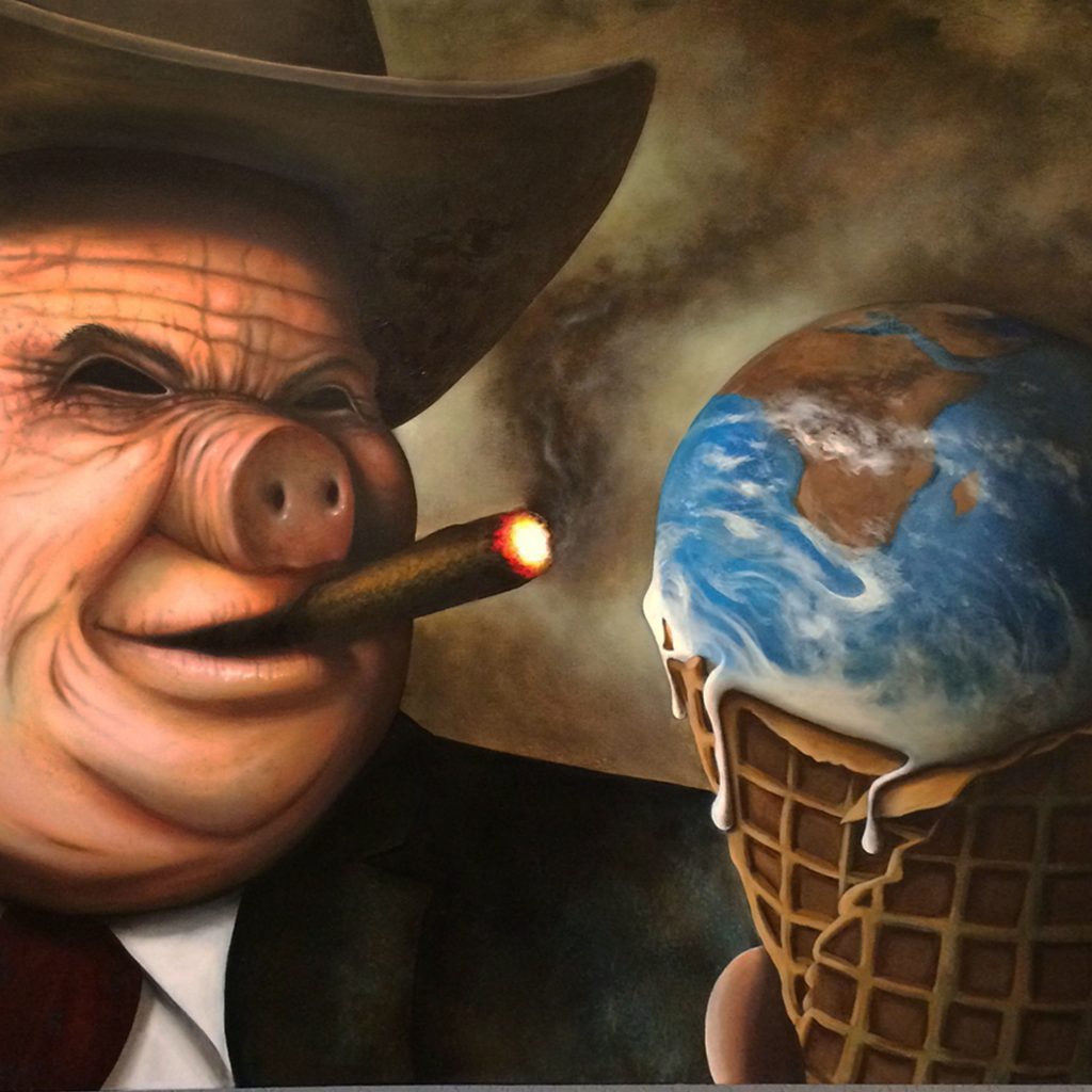 Piggy Craig Mcinnis Artist Palm Beach